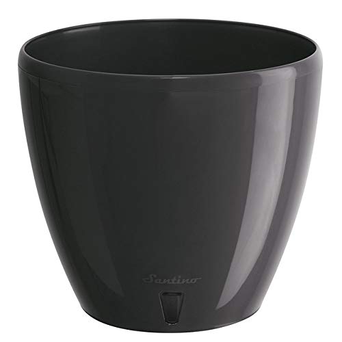 Santino 10.3 Inch Deco Self Watering Pots for Indoor Plants in White ...